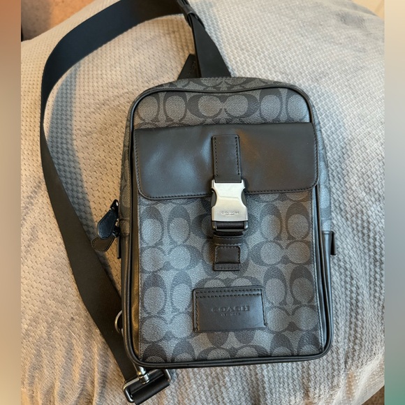 Coach | Bags | Coach Track Pack In Signature Canvas | Poshmark